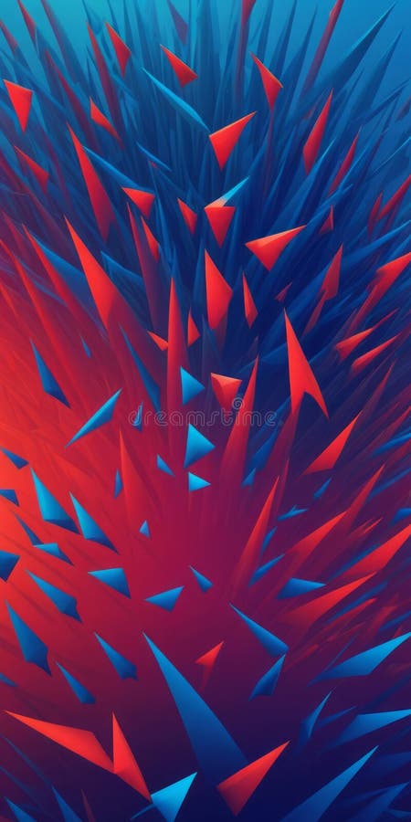 Spiked Shapes in Red Mediumslateblue Stock Photo - Image of wallpaper ...