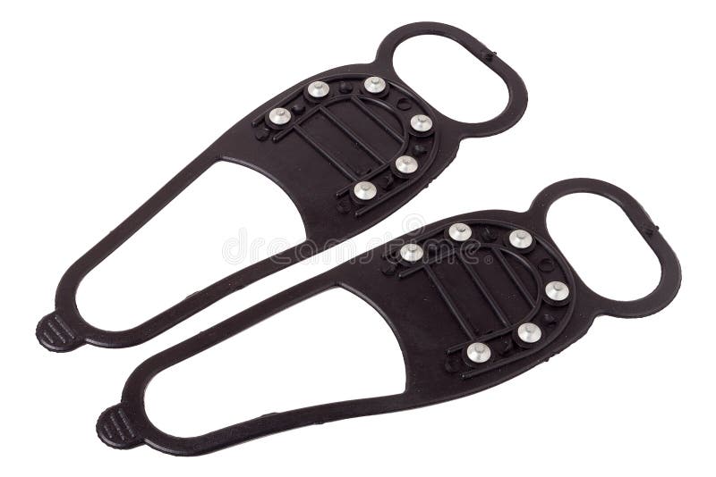 Spikes for Ice Isolated on White Stock Photo - Image of frost, pair ...