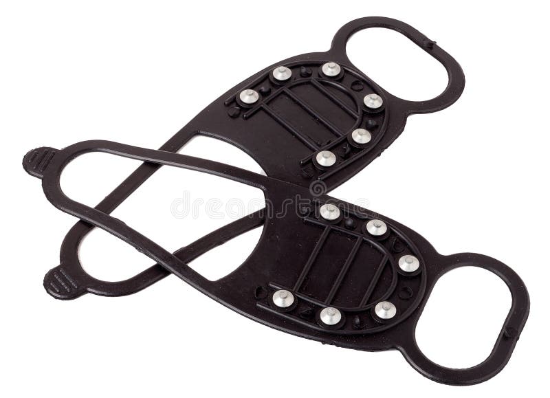 Spikes for Ice Isolated on White Stock Image - Image of frost, seasonal ...