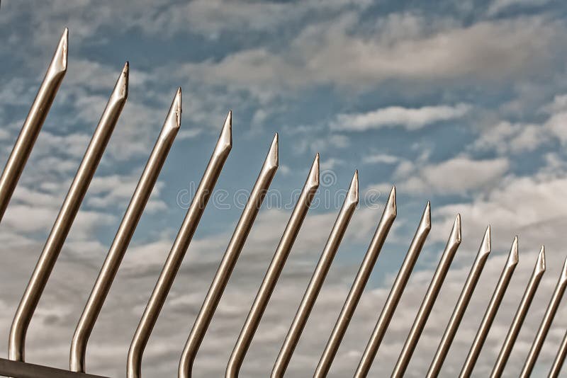 Spikes stock image. Image of spikes, architecture, dangerous - 41300679