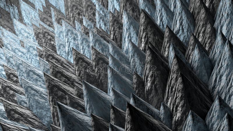 Spikes Mountains Abstract Geometric Background Stock Illustration ...