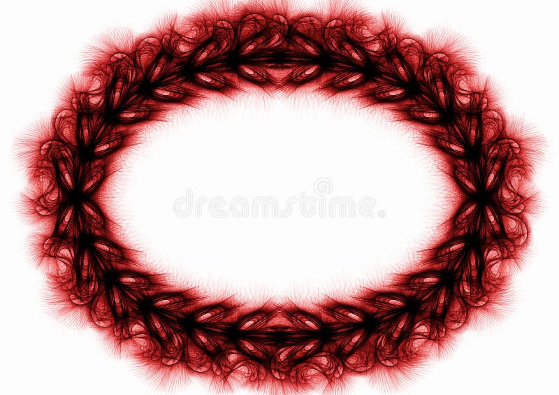 Spikes Oval Frame stock illustration. Illustration of celebrate - 98890893