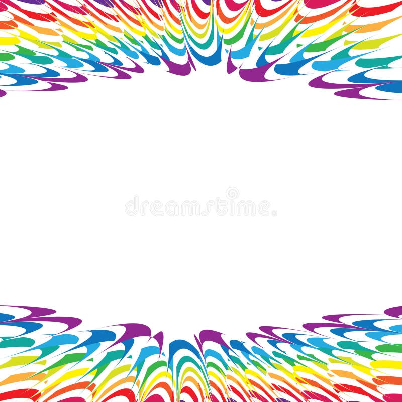 Colorful Light Starburst Border Stock Illustration - Illustration of ...