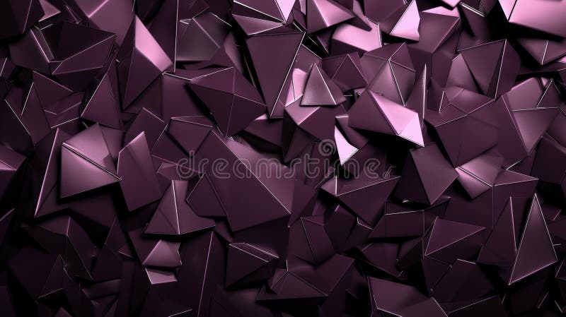 A of Spiky Irregular Shapes in a Range of Deep Plum Tones Stock Photo ...