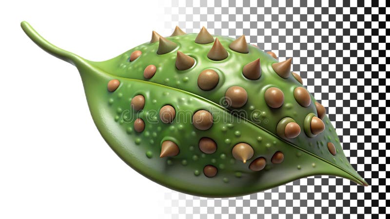 Spiky Leaf, Textured Botanical Nature Element Png Transparent Image ...