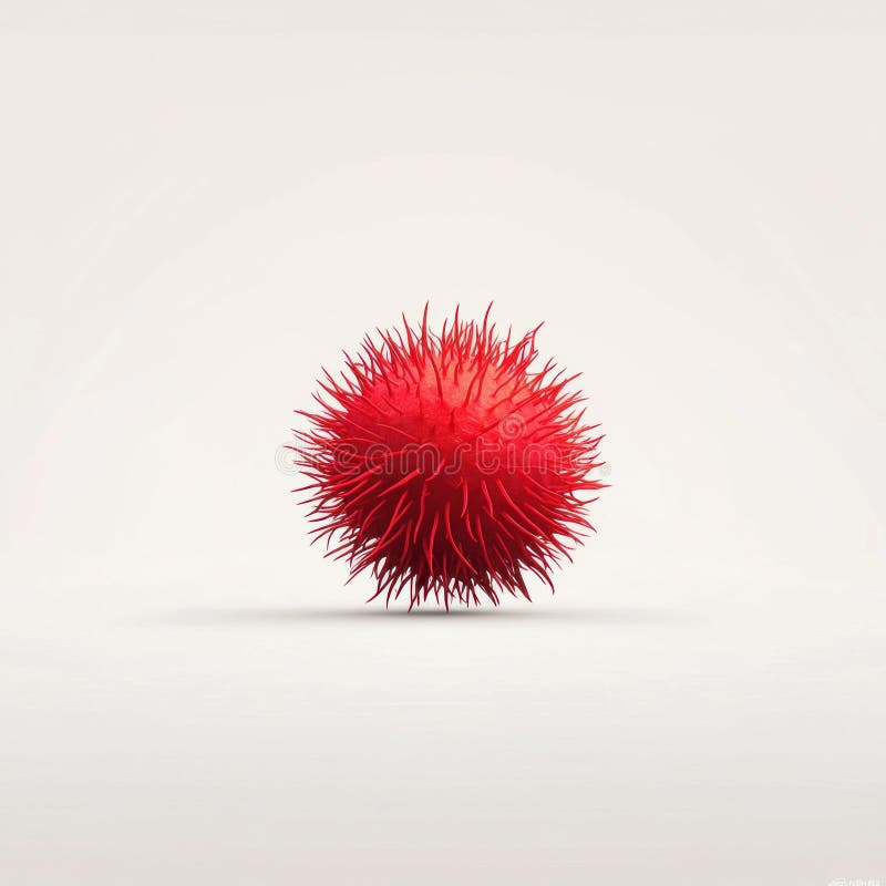 Spiky Red Sphere stock illustration. Illustration of spiky - 367340021