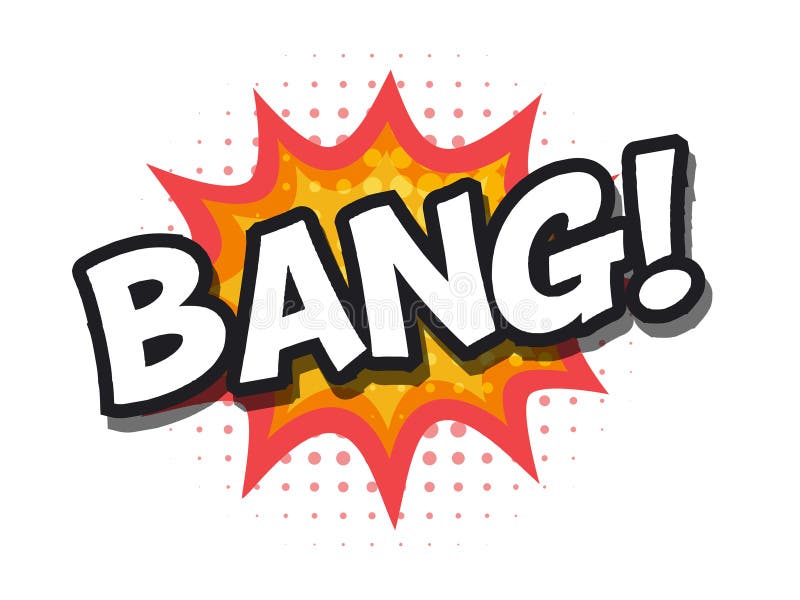 A Spiky Speech Bubbles with Text Bang. Isolated Vector Illustration ...