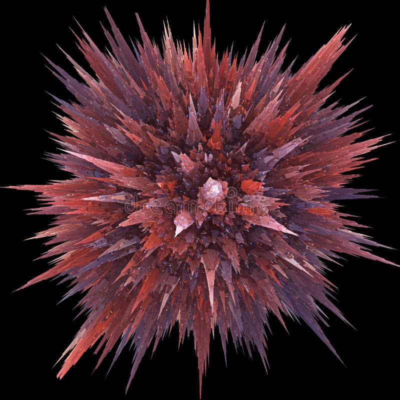 A Spiky, Spherical Object with Numerous Sharp Protrusions Radiating ...
