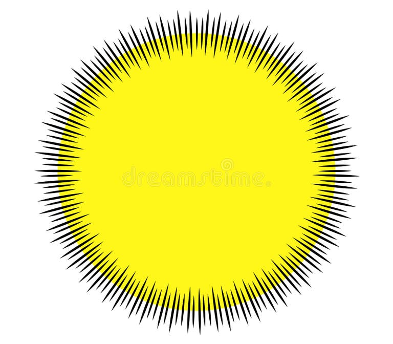 Spiky, Surprised Comic Speech Bubble, Circular Stock Vector ...