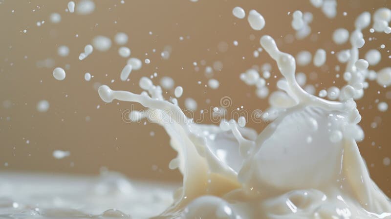 A Spill of Milk on a Flat Surface, with a Potential Mess Stock Photo ...