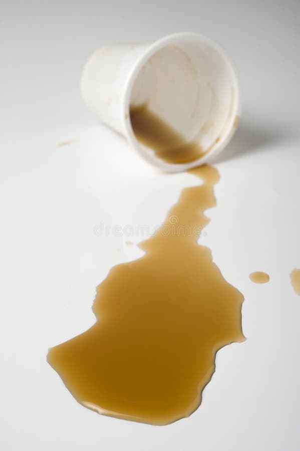 Spilled coffee stock photo. Image of oops, selective - 16619368
