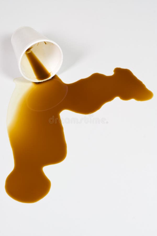 Spilled coffee stock photo. Image of spilled, coffee, puddle - 6885664