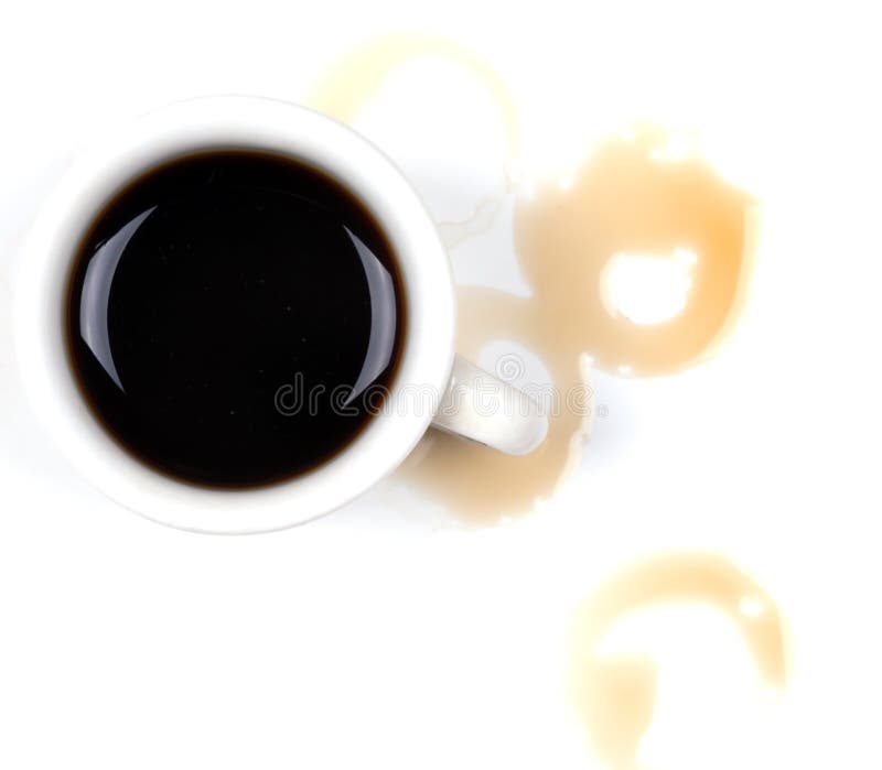 Spilled coffee stock image. Image of beverage, coffee - 33151659
