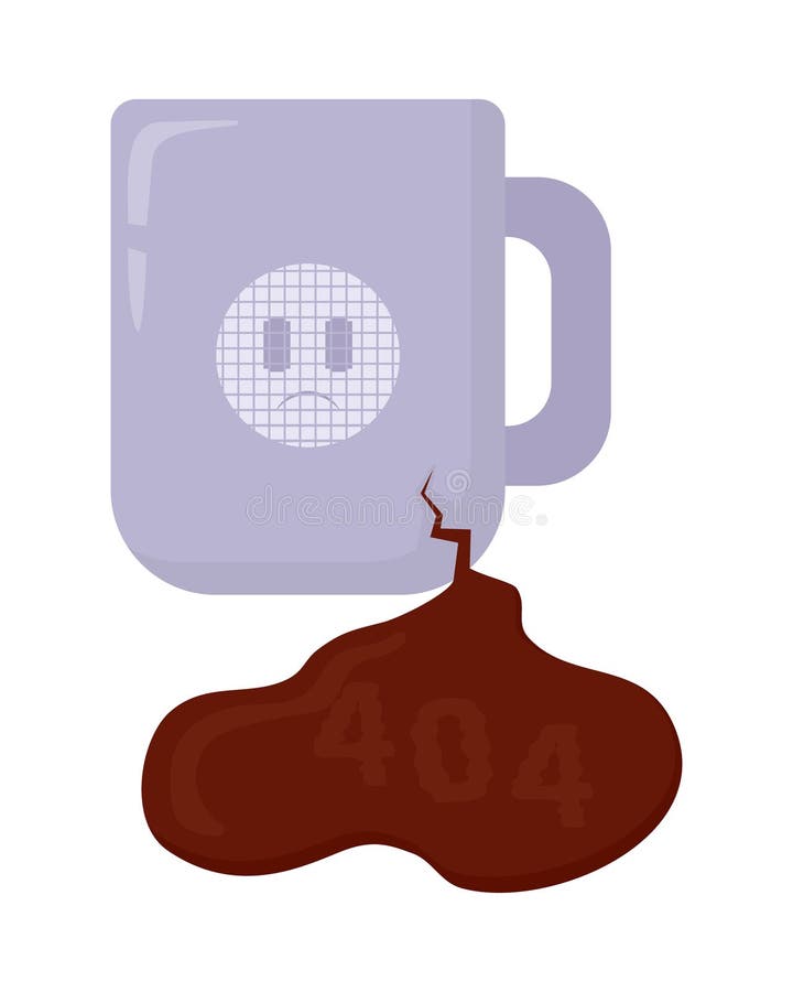 Spilled Coffee Cup Stock Illustrations 588 Spilled Coffee Cup Stock
