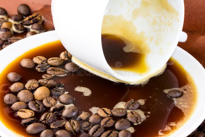 Spilled coffee stock photo. Image of spilled, coffee, puddle - 6885664