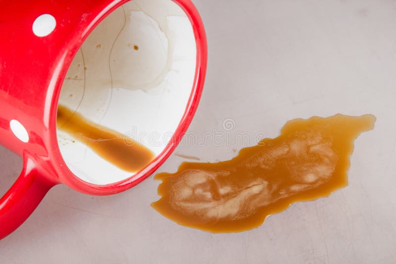 Spilled coffee stock photo. Image of dirty, liquid, caffeine - 36920066