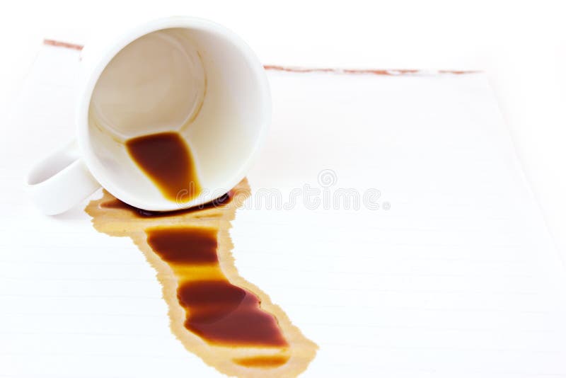 Spilled coffee stock image. Image of drip, cafe, beverage - 39345103