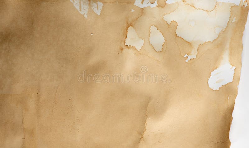 Spilled Coffee on a White Paper Stock Photo - Image of drink, dirty ...