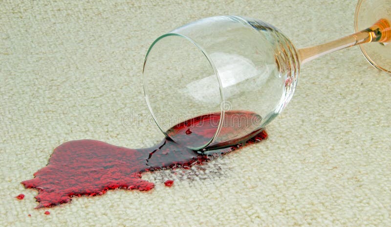 A Spilled Glass of Red Wine Stock Image - Image of damaged, wine: 33028973