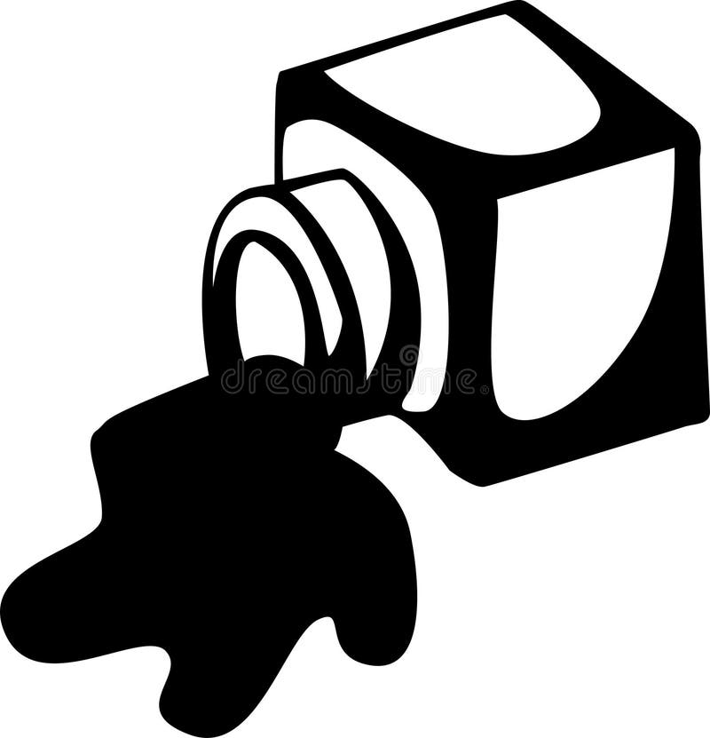 Spilled ink stock vector. Illustration of drawing, spot - 1622093