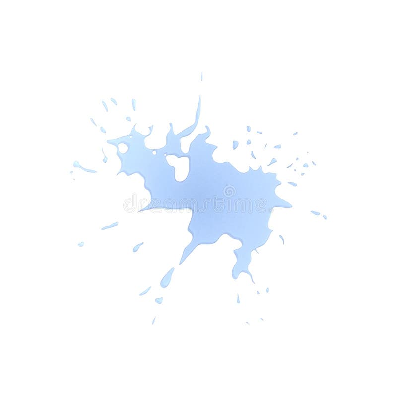 Liquid Spilled And Melted From Several Objects On White Background ...