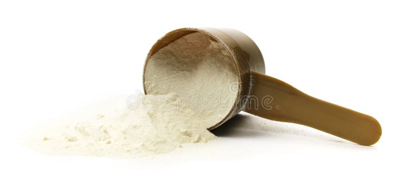 Isolated Protein Powder stock photo. Image of overflowing - 105490742