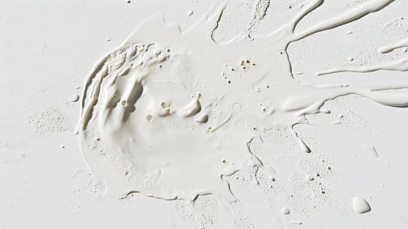 Spilled Milk Puddle Isolated on White Background - Professional Food ...