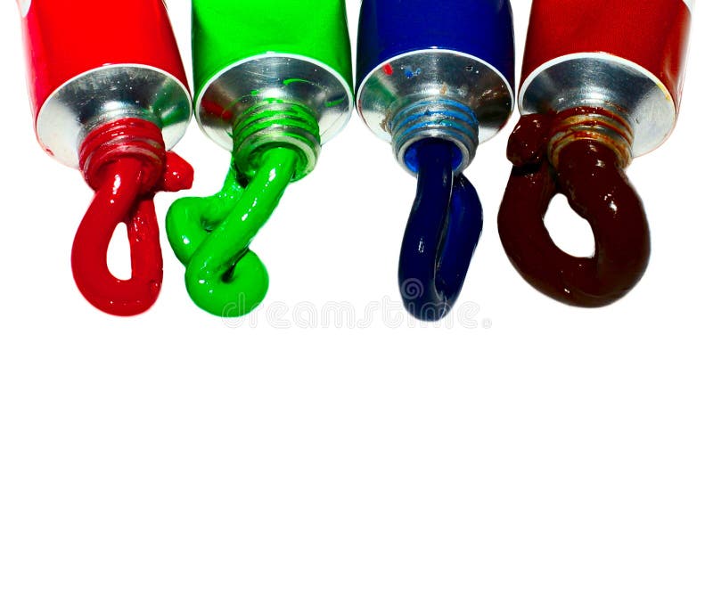 Spilled Paint stock image. Image of acrylic, spill, tube - 7859265