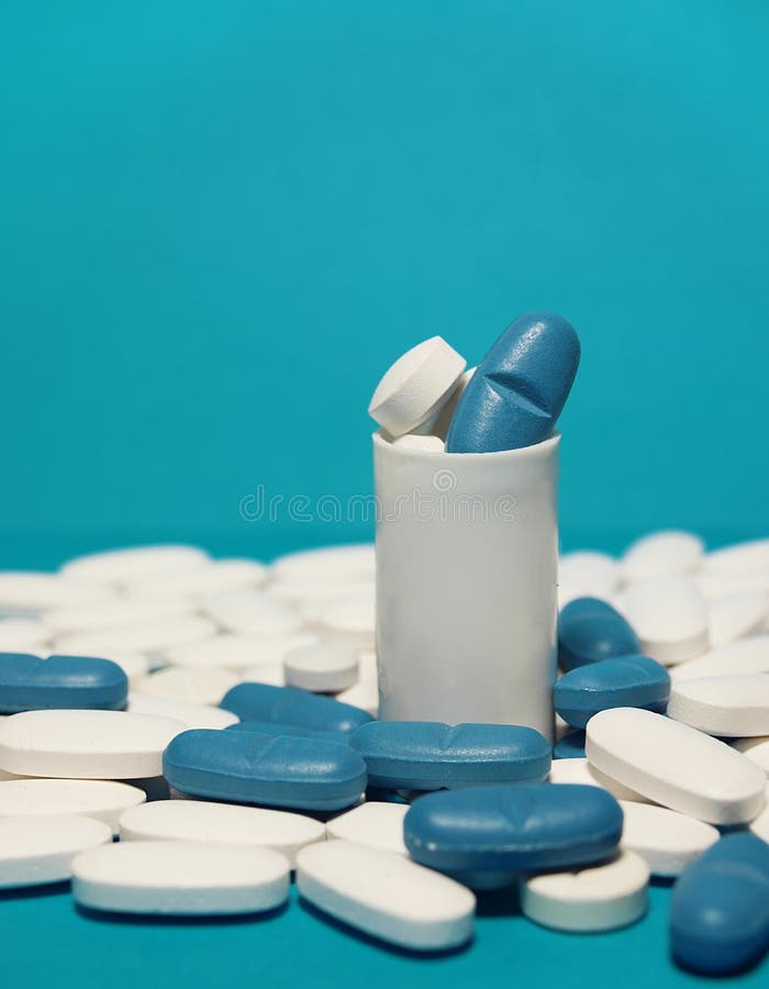 Spilled pills stock image. Image of pill, drugstore, hospital - 26127407