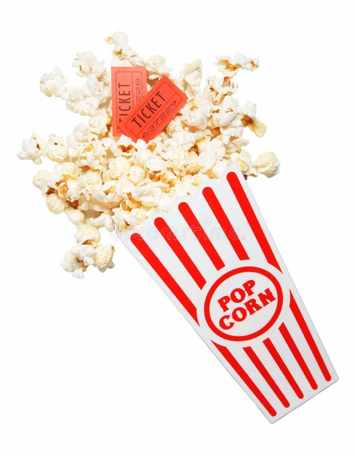 Spilled popcorn stock image. Image of closeup, snack - 17631983