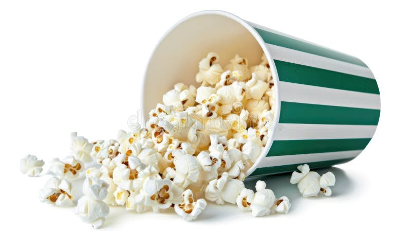 The Spilled Popcorn Bucket. AI Generated Stock Photo - Image of treat ...