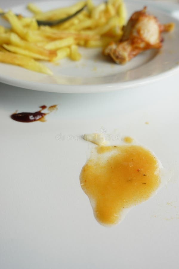Spilled Sauce and a Messy Table at the Restaurant Highlighted Its ...