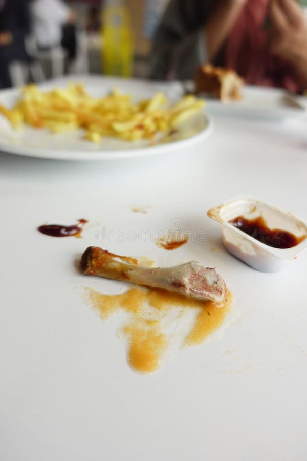 Spilled Sauce and a Messy Table at the Restaurant Highlighted Its ...