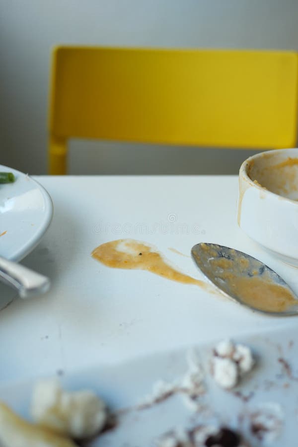 Spilled Sauce and a Messy Table at the Restaurant Highlighted Its ...