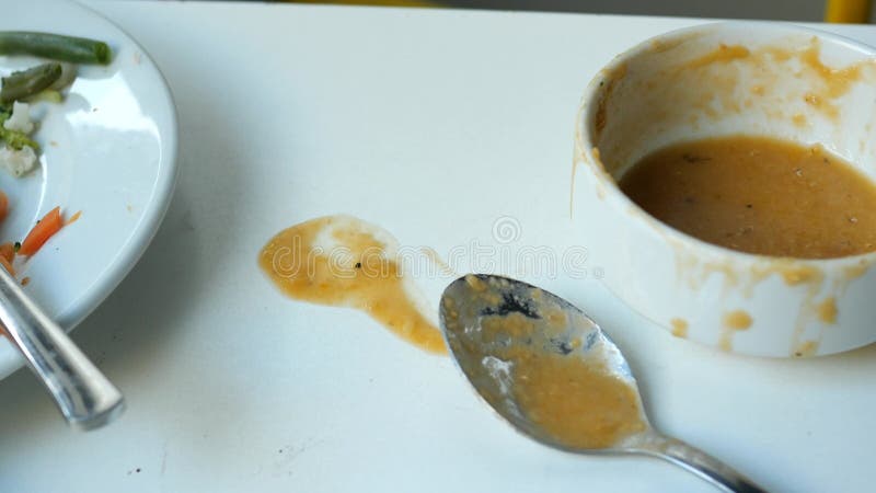 Spilled Sauce and a Messy Table at the Restaurant Highlighted Its ...