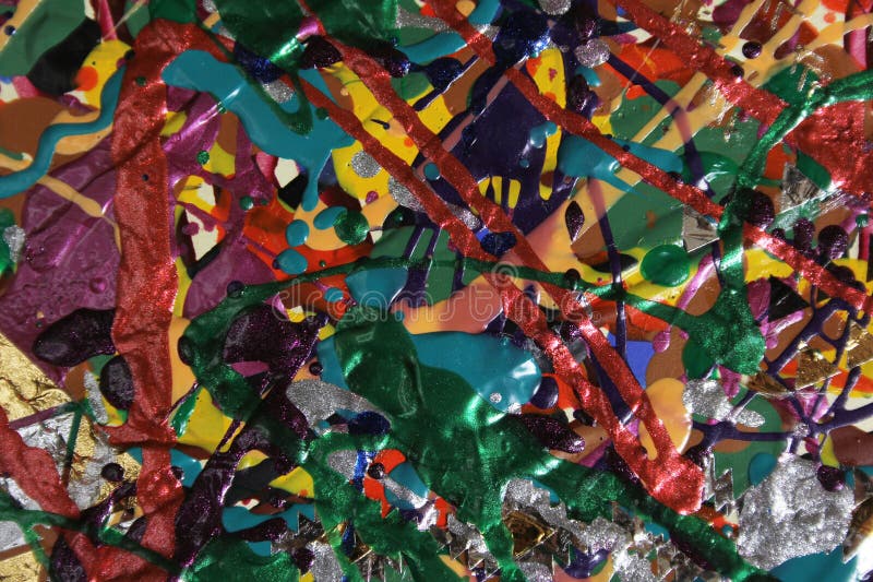 Spilled and Splattered Nail Polish on Old Paper Stock Image - Image of ...