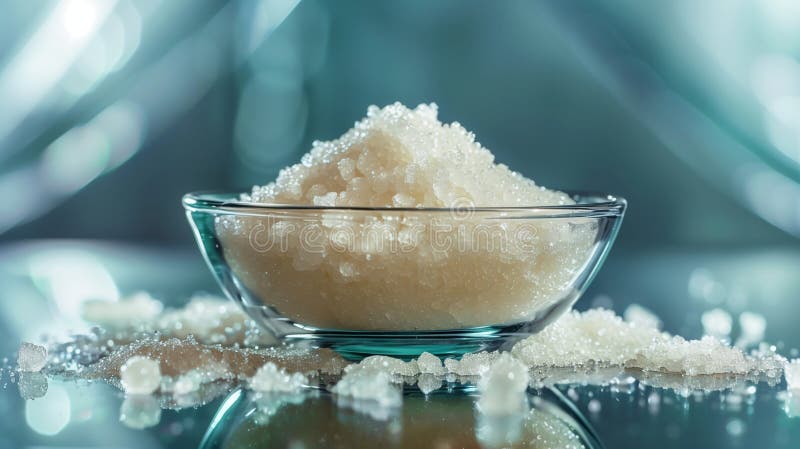 Spilled Sugar on Transparent Glass Surface Stock Illustration ...