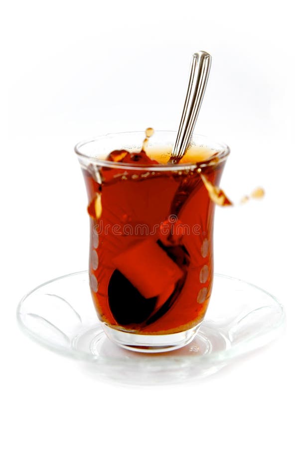 Spilled tea stock photo. Image of iariturk, pure, saucer - 5318046