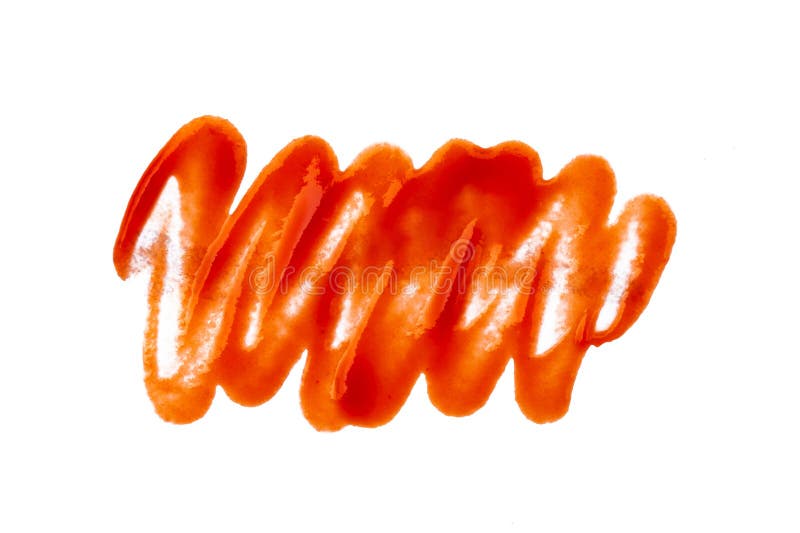 Spilled Tomato Sauce on White Background Stock Photo - Image of ...
