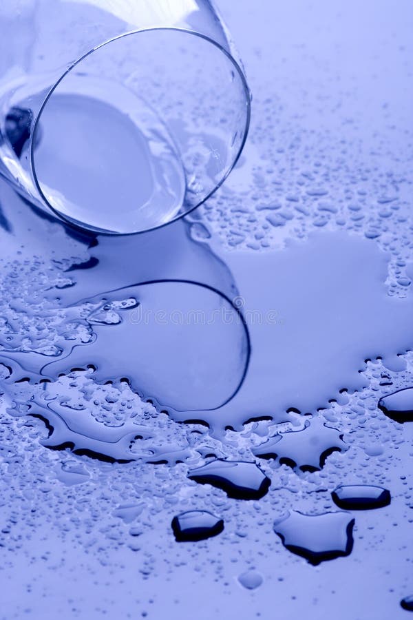Spilled water stock photo. Image of reflection, drinking - 7486858