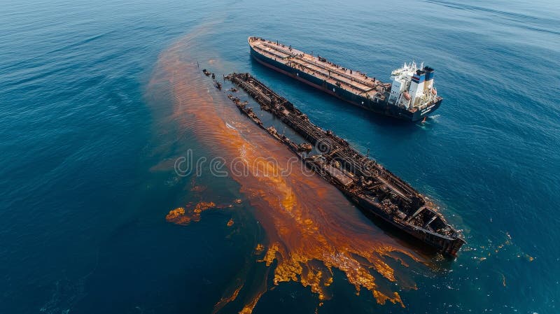 The Spilling or Leaking of Oil from a Ship, Problems of Water Pollution ...