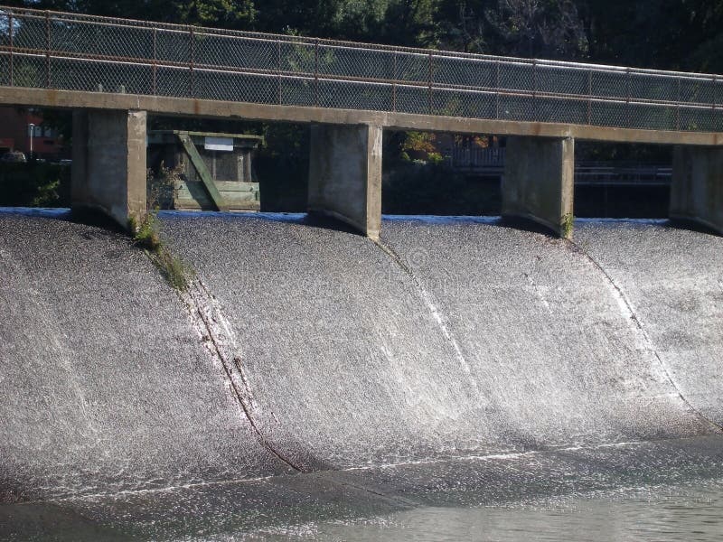 Spillway stock image. Image of engineering, bridge, water - 1287217