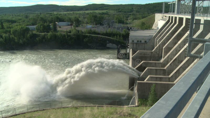 Spillway of the Ghost Hydroelectric Dam Stock Video - Video of ...