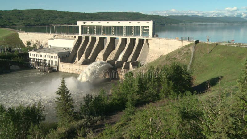 Spillway of the Ghost Hydroelectric Dam Stock Video - Video of ...