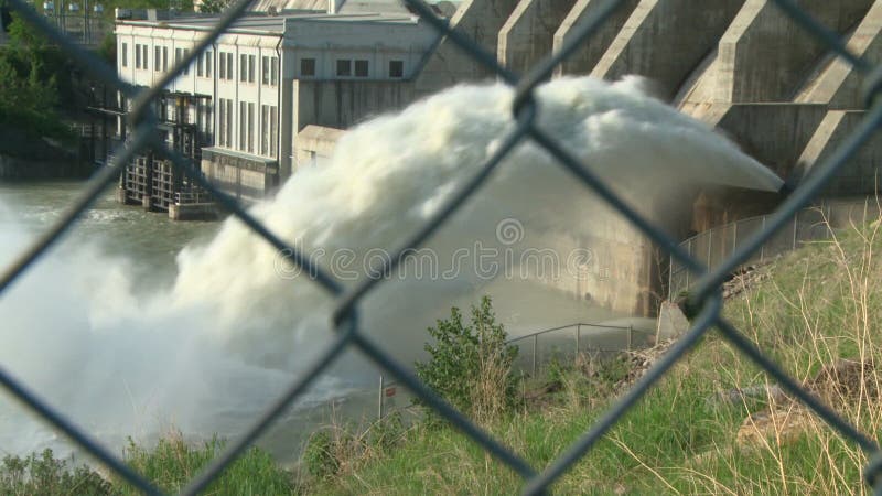 Spillway of the Ghost Hydroelectric Dam Stock Video - Video of ...