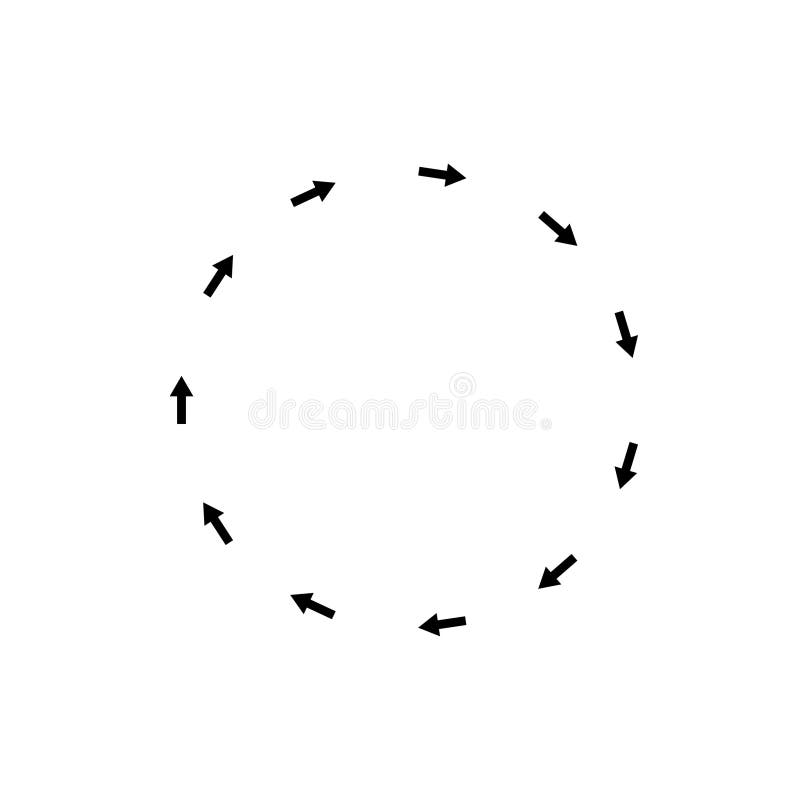 Spin Arrow Circle. Recycle Arrown Round Frame Stock Vector ...