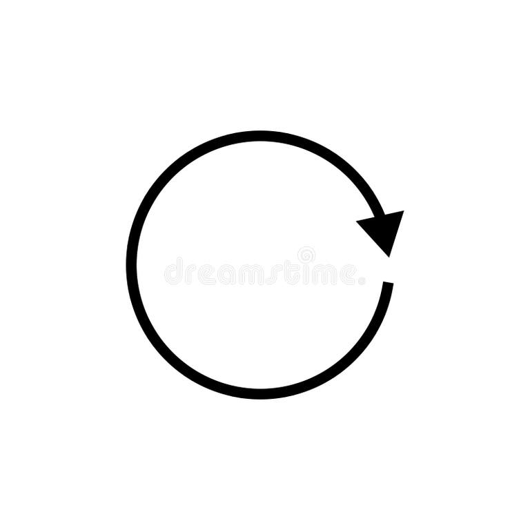 Spin Arrow Circle. Recycle Arrown Round Frame Stock Vector ...