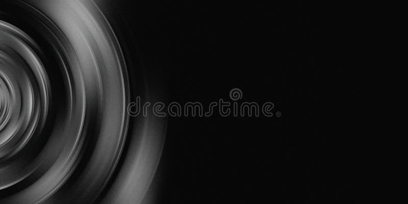 Spin Blur Effect in Black and White Colors with Grainy Texture Stock ...