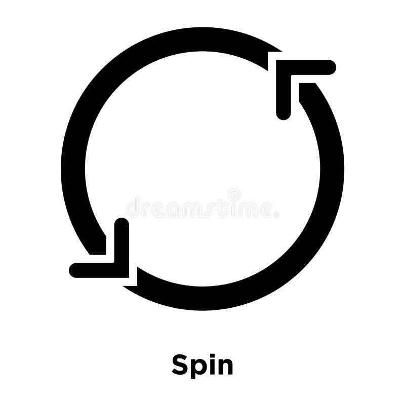 Spin Concept Vector Linear Icon Isolated on Transparent Background ...