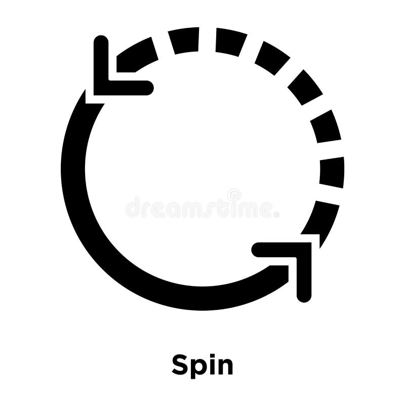 Spin Icon Vector Isolated on White Background, Logo Concept of S Stock ...